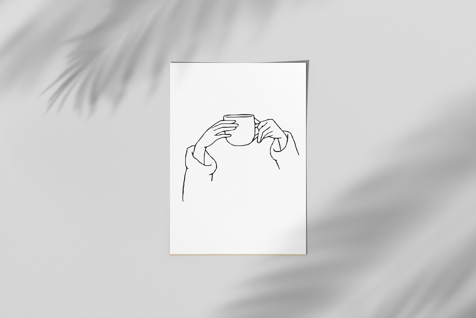 Coffee Hands Art Print Abstract Coffee Art Coffee Print - Etsy