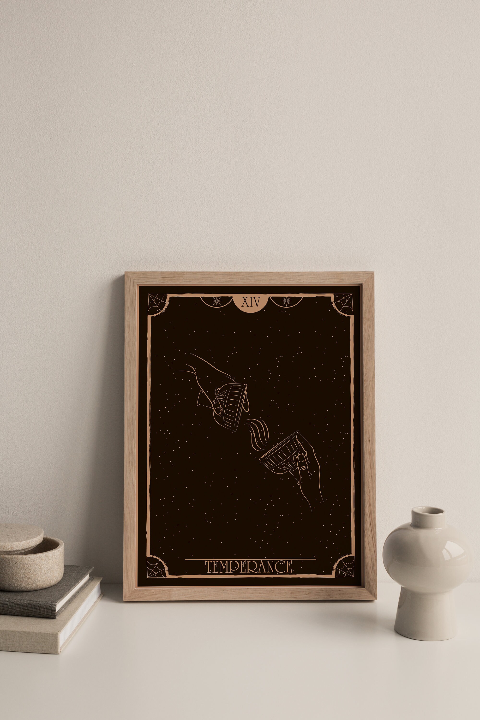 Printable Art, Temperance Definition Print, Wall Art Prints, Tarot Card ...