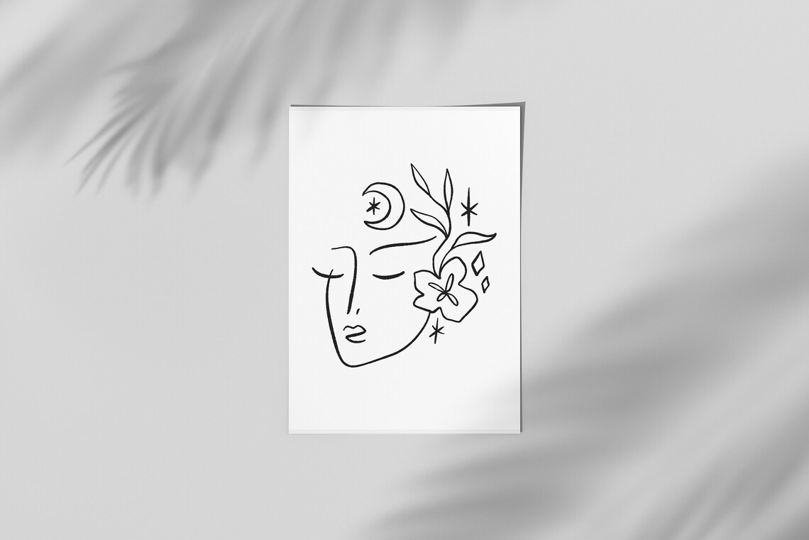 Printable Art. Line Drawing Inspired by Matisse Modern Poster ...