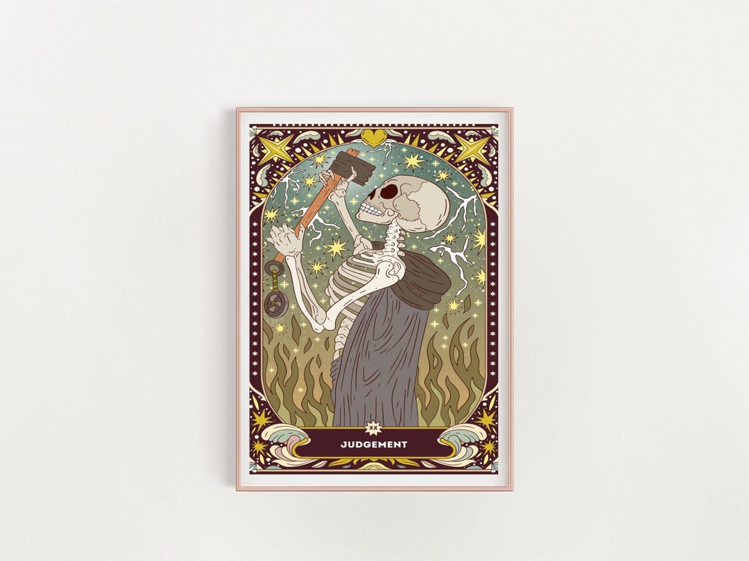 Printable Art, Judgement Definition Print, Wall Art Prints, Tarot Card ...