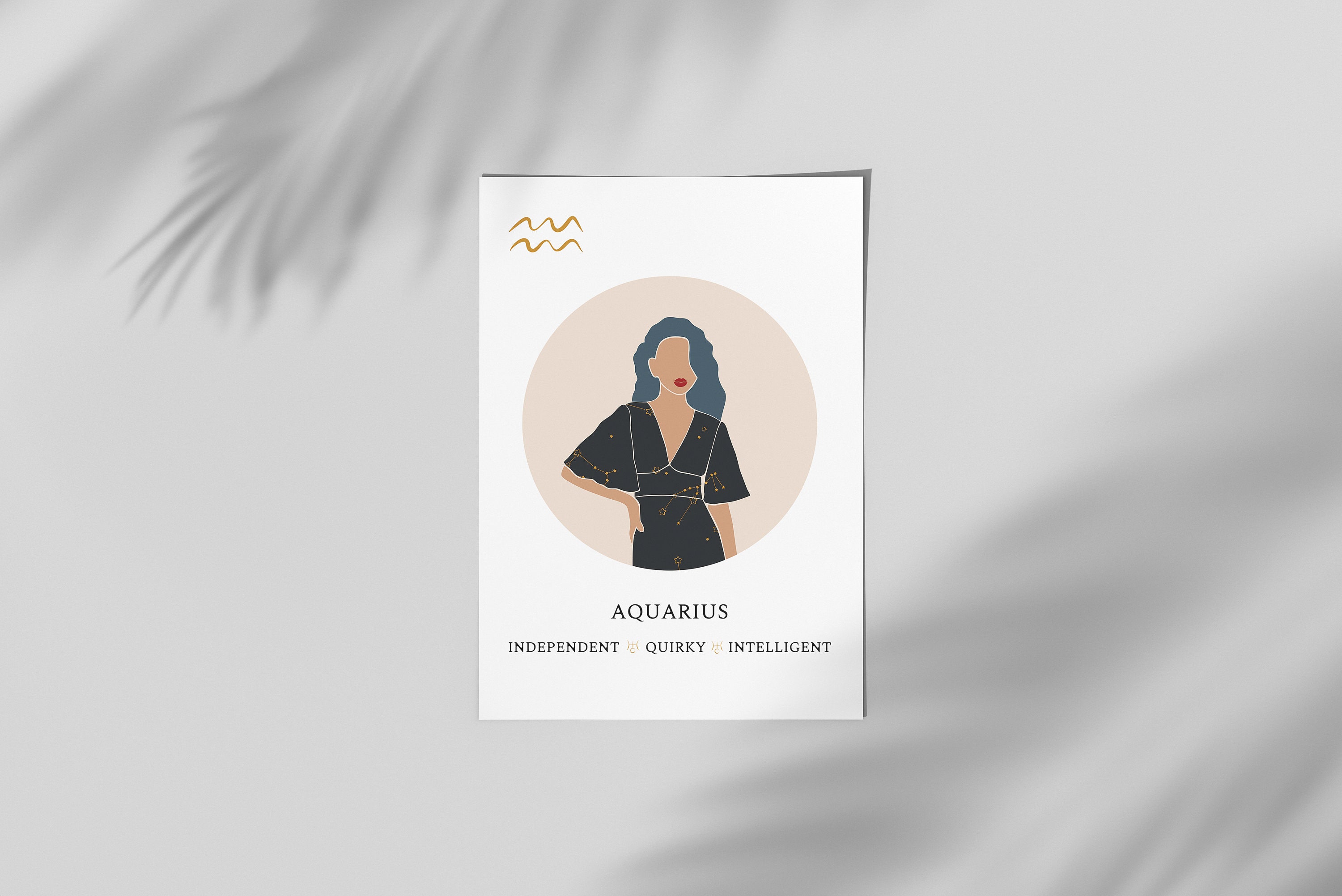 Printable Art, Aquarius Definition Print, Wall Art Prints, Astrology ...