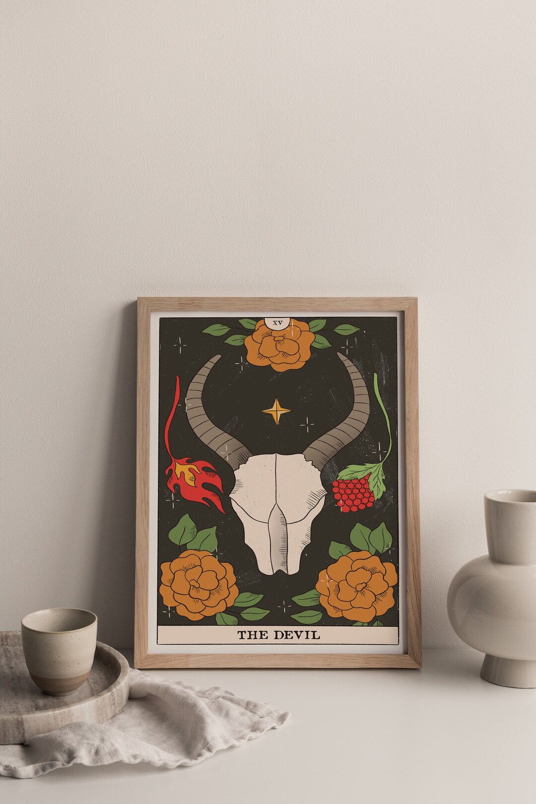 Printable Art, the Devil Definition Print, Wall Art Prints, Tarot Card ...