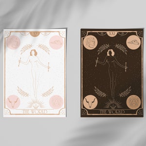 Printable Art, the World Definition Print, Wall Art Prints, Tarot Card ...