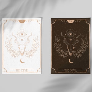 Printable Art, the Devil Definition Print, Wall Art Prints, Tarot Card ...