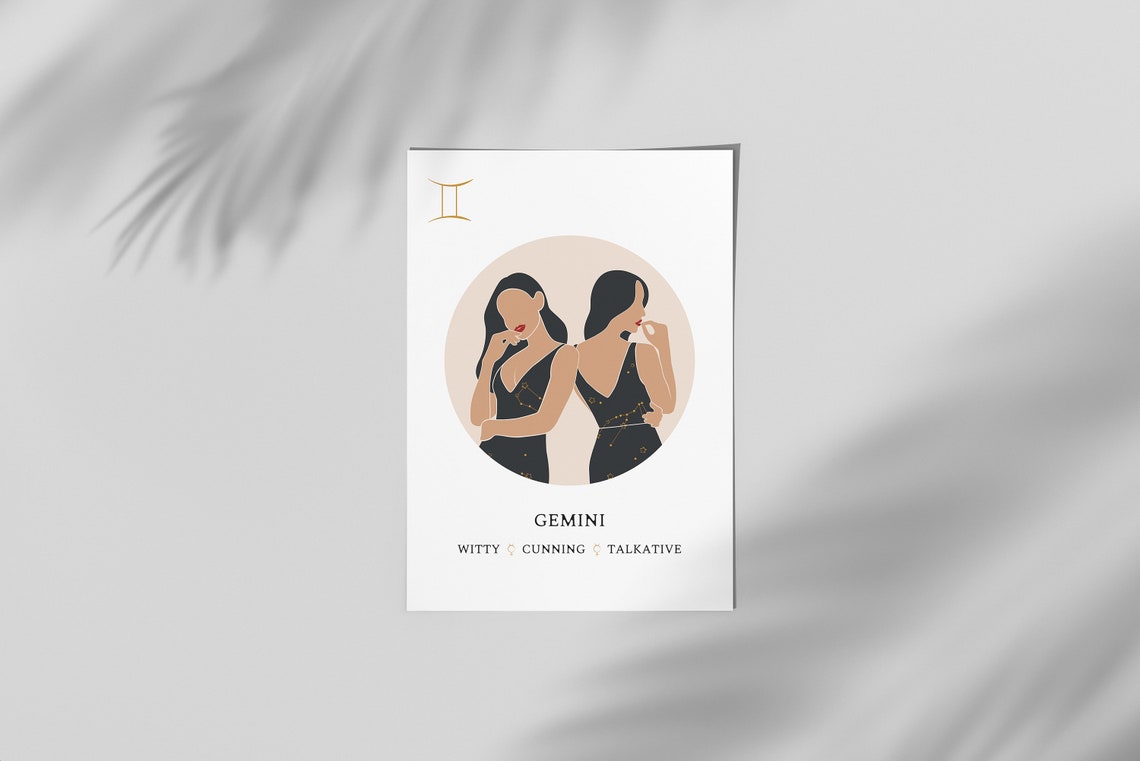 Printable Art Gemini Definition Print Wall Art Prints - Etsy