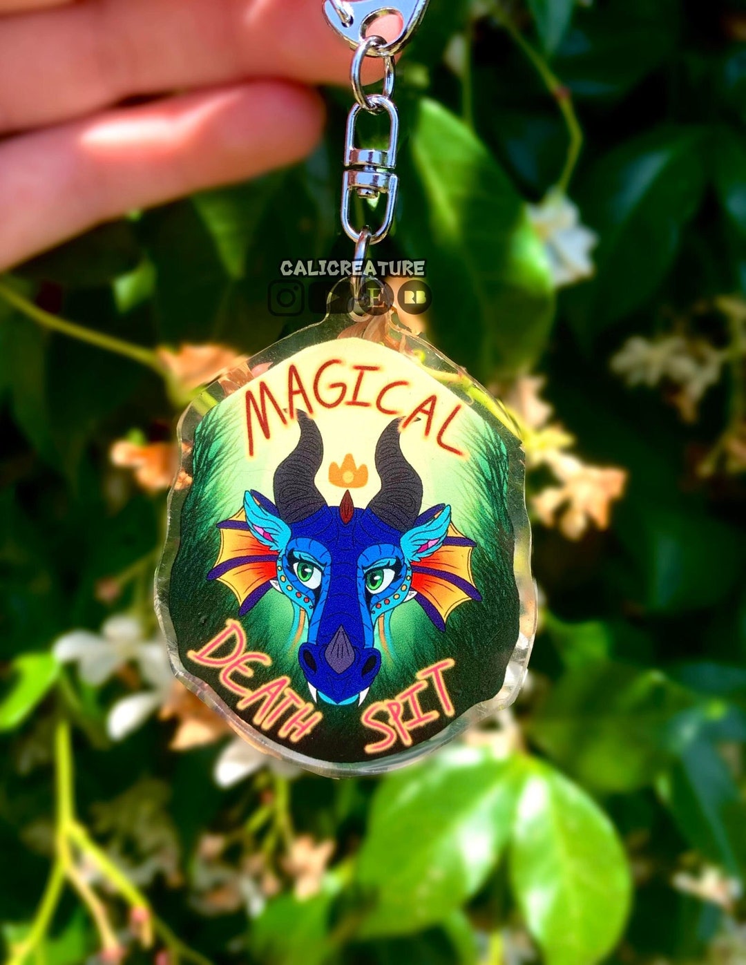 Magical Death Spit Glory Wings of Fire 2.5 Keychain - Etsy Canada