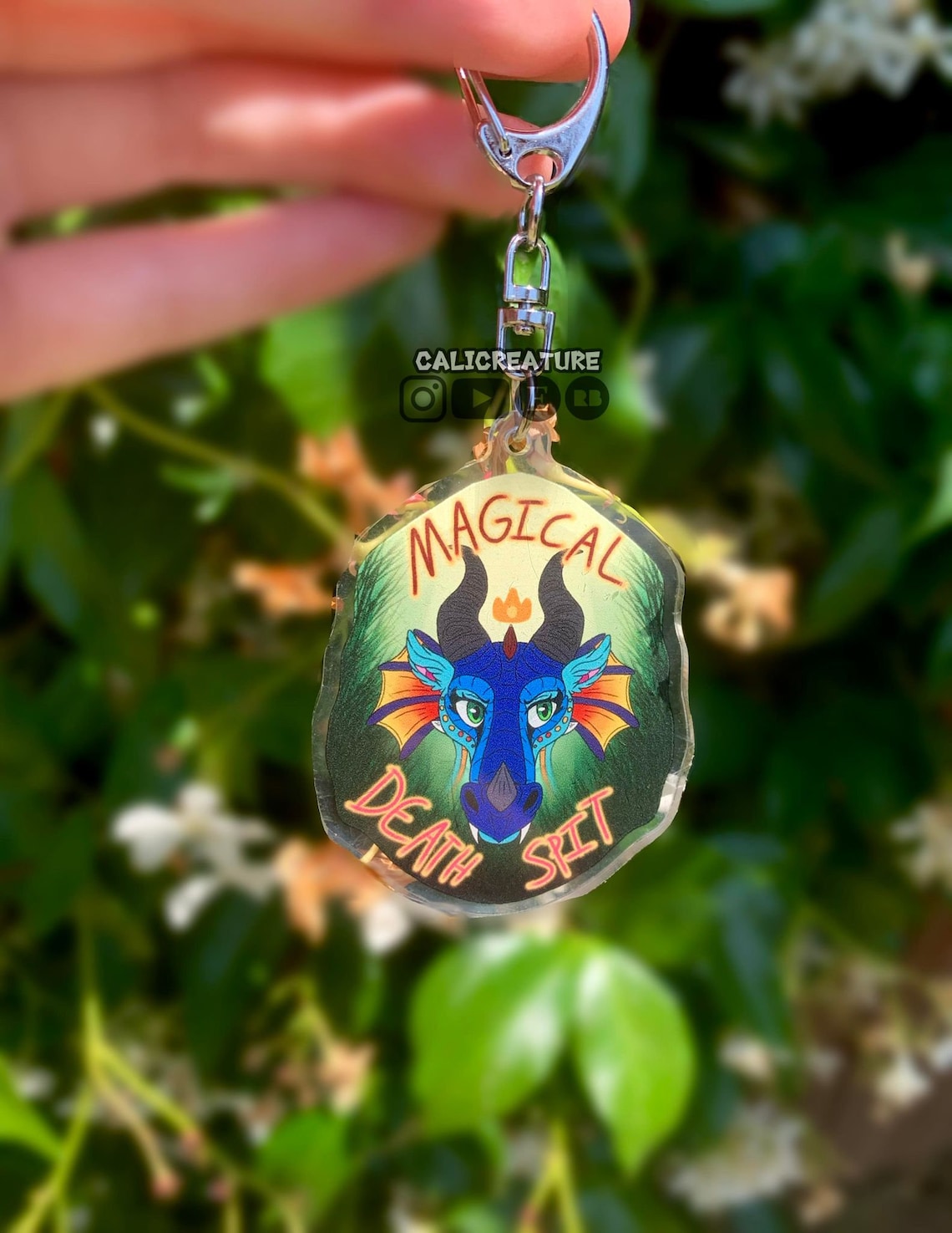 Magical Death Spit Glory Wings of Fire 2.5 Keychain - Etsy Canada