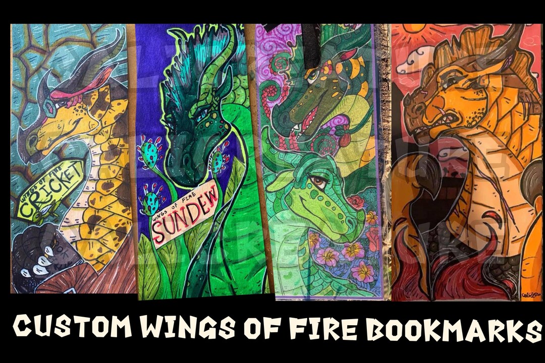 Custom — Made-to-order — Hand-drawn Wings of Fire Dragon Character ...