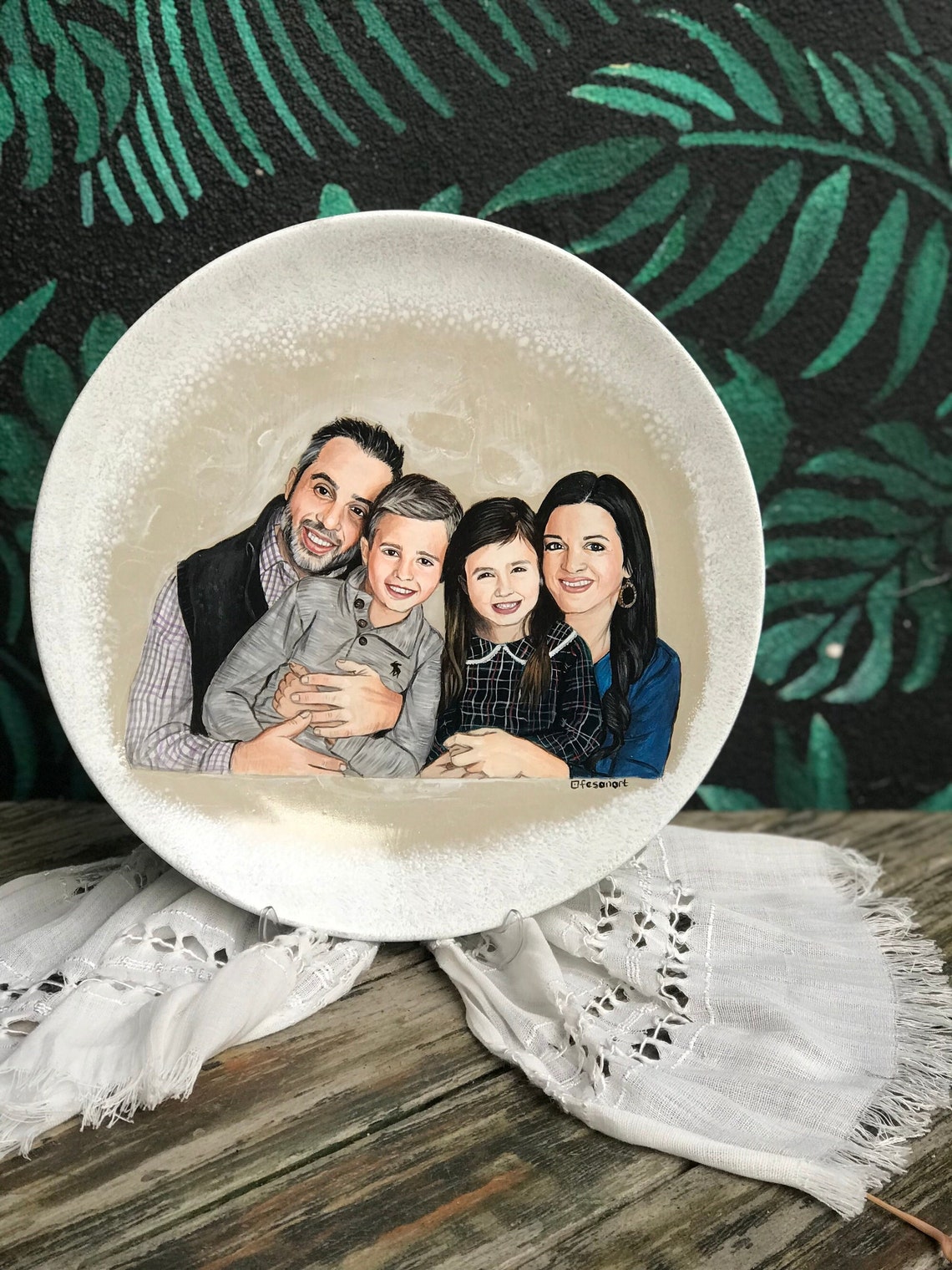 Custom Hand-painted Portraits on Ceramic Plates – A Unique and ...