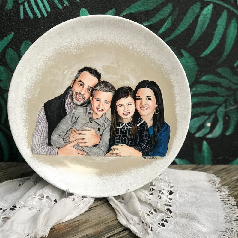 Custom Hand-painted Portraits on Ceramic Plates – A Unique and ...