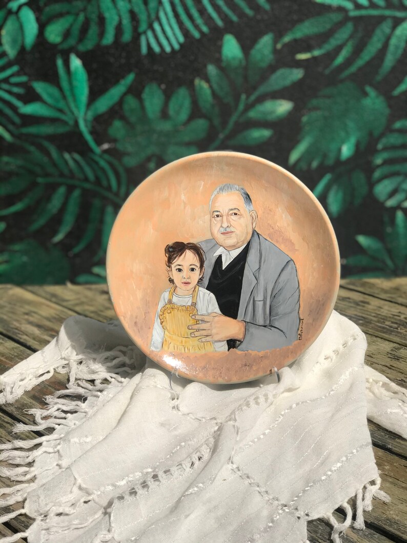 Hand-painted Merged People Portrait on Porcelain Custom - Etsy