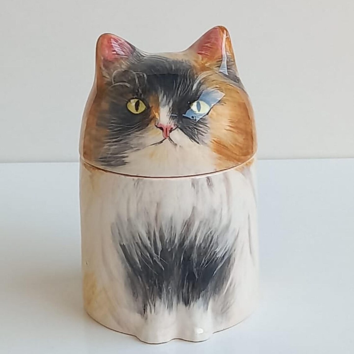 Personalized Calico Cat Memorial Urn | Handcrafted Ceramic Pet Ashes ...