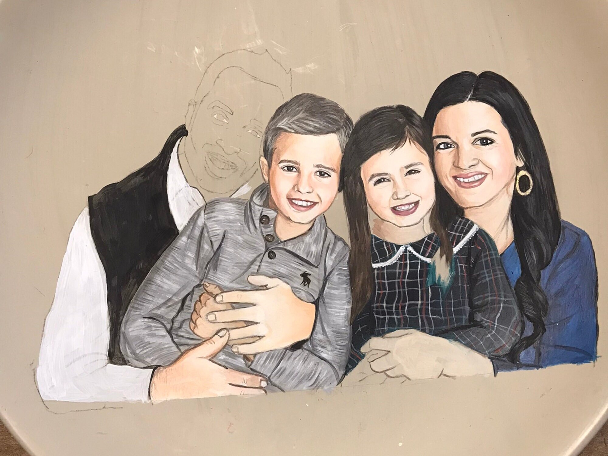 Custom Hand-painted Portraits on Ceramic Plates – A Unique and ...