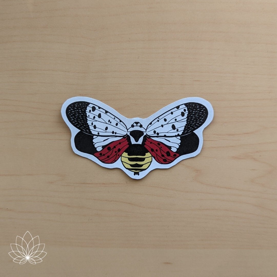 Spotted Lanternfly Sticker - Bug Sticker, Insect Sticker, Nature ...