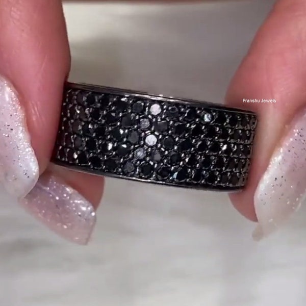 Pave Black Diamonds - Etsy