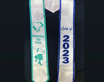 High School Class of 2023 Stole - Etsy