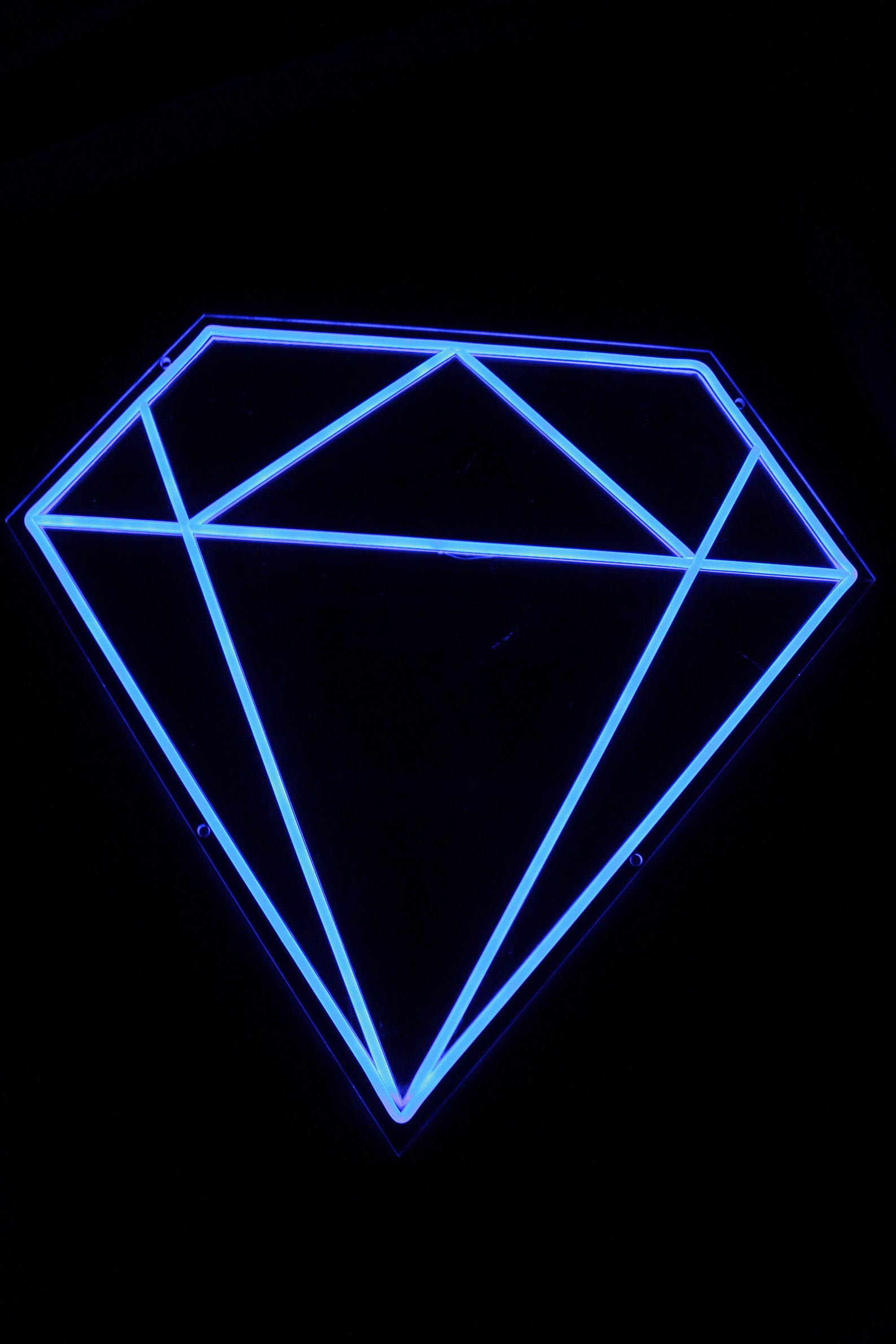 Blue Diamond HYPE Led Neon Sign Decor 75 Cm - Etsy