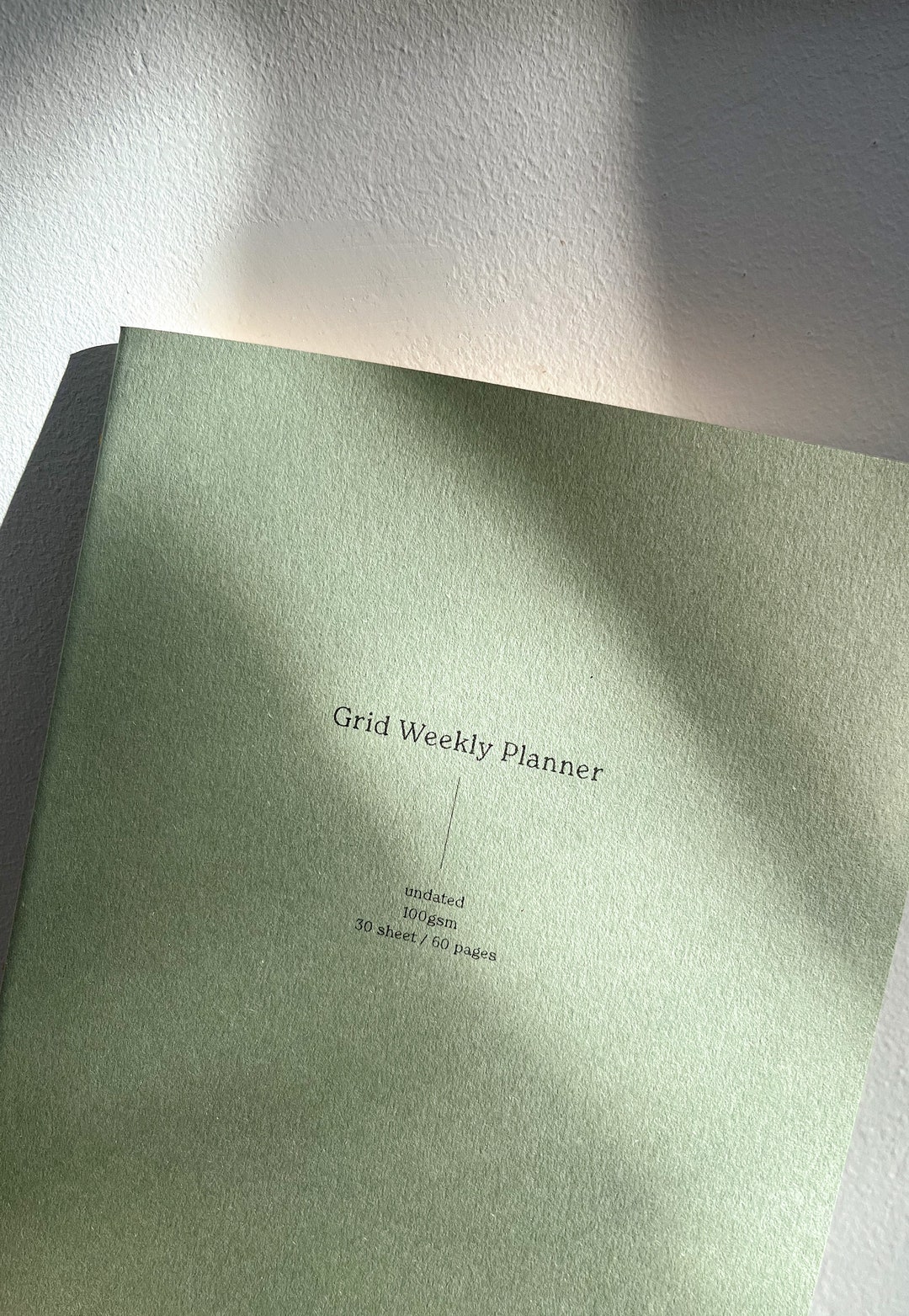 Vita Series Grid Weekly Planner: Minimalist A5 Notebook - Etsy