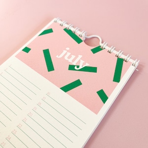 Patterned Perpetual Calendar / Special Day Calendar With Horoscope ...