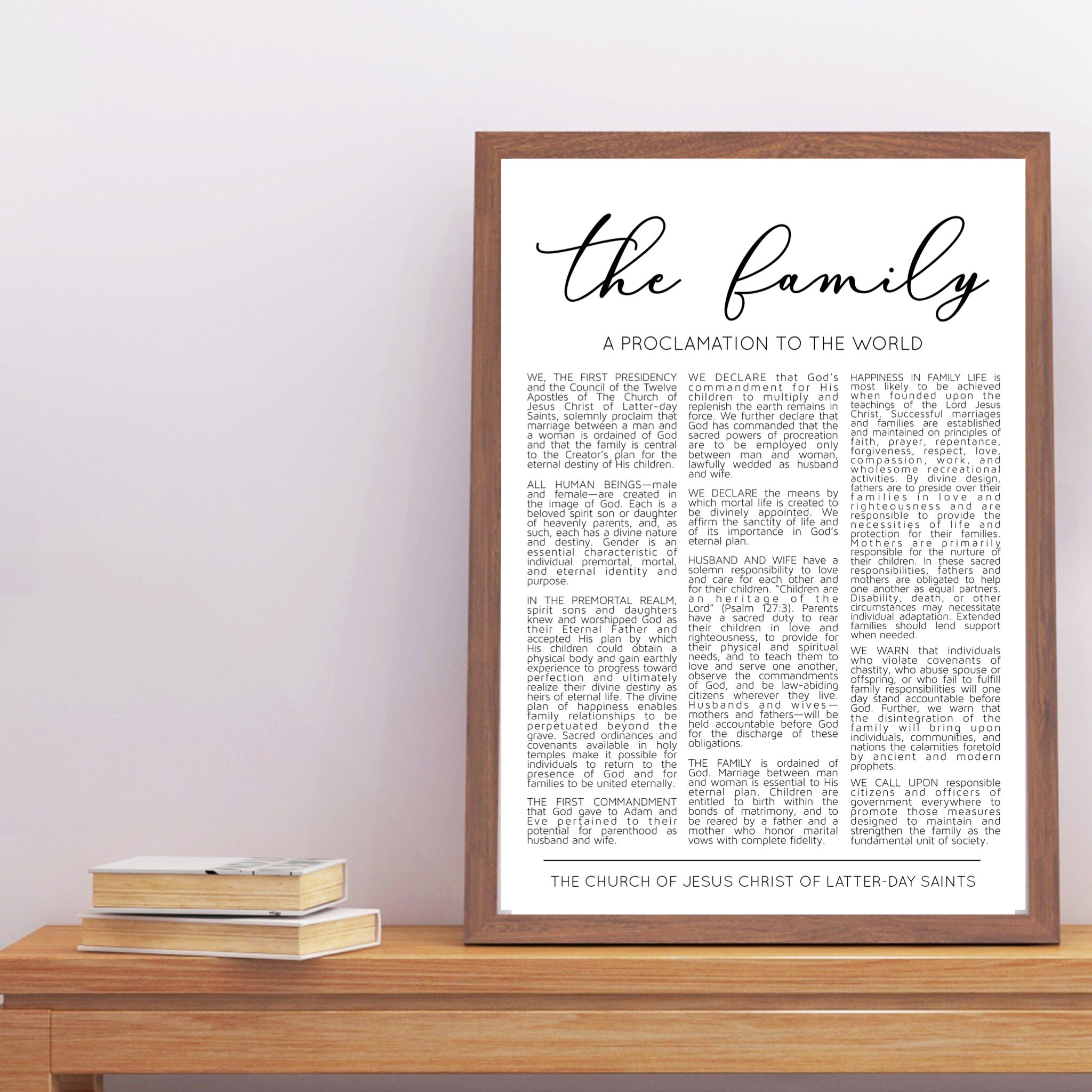 The Family A Proclamation to the World Digital Download, LDS Quotes ...