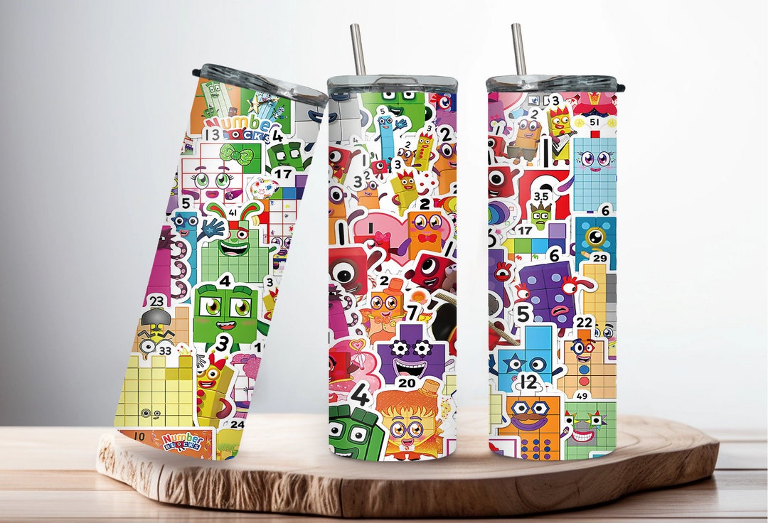 Number Blocks Cup | 20 Oz Tumblers | Cups for Kids | Number Block Gifts ...