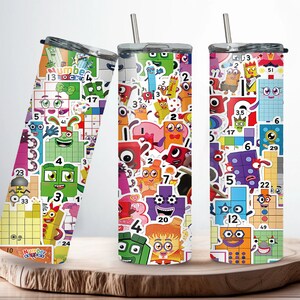 Number Blocks Cup | 20 Oz Tumblers | Cups for Kids | Number Block Gifts ...