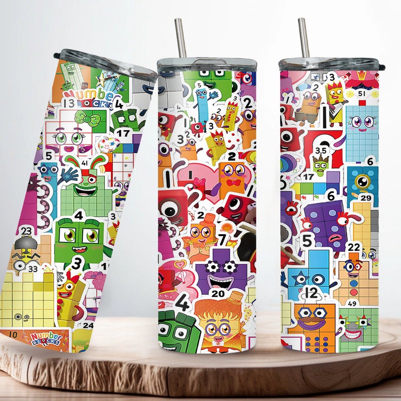 Number Blocks Stickers - Etsy