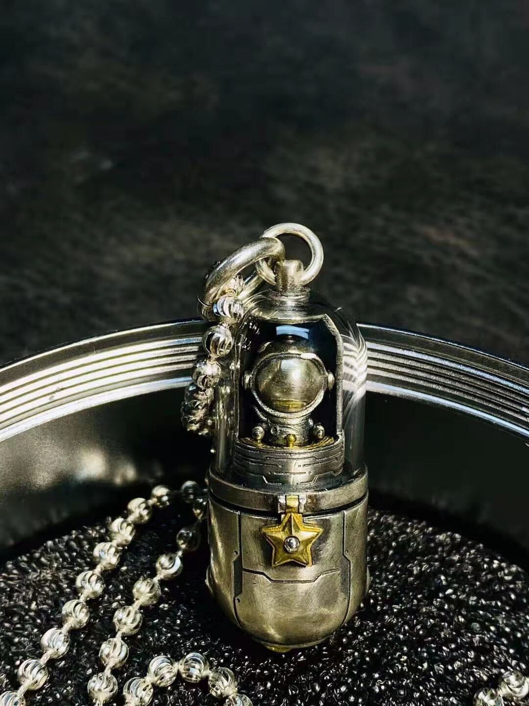 Space Capsule Pendant,detachable and Assembleable Space Capsule,silver ...