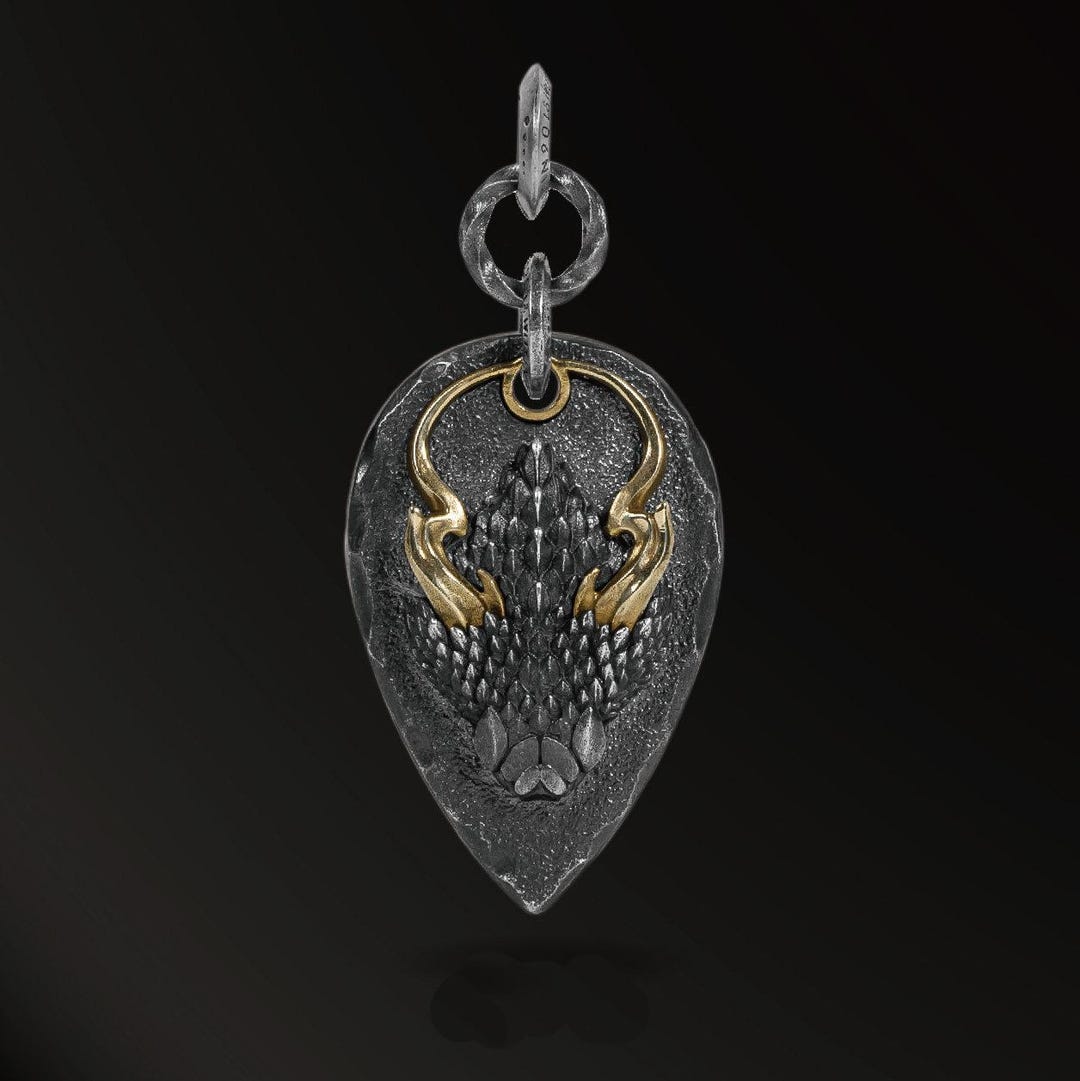 Chaos Serpent 3.0 Spear of Protection Pendant - 925 Sterling Silver ...