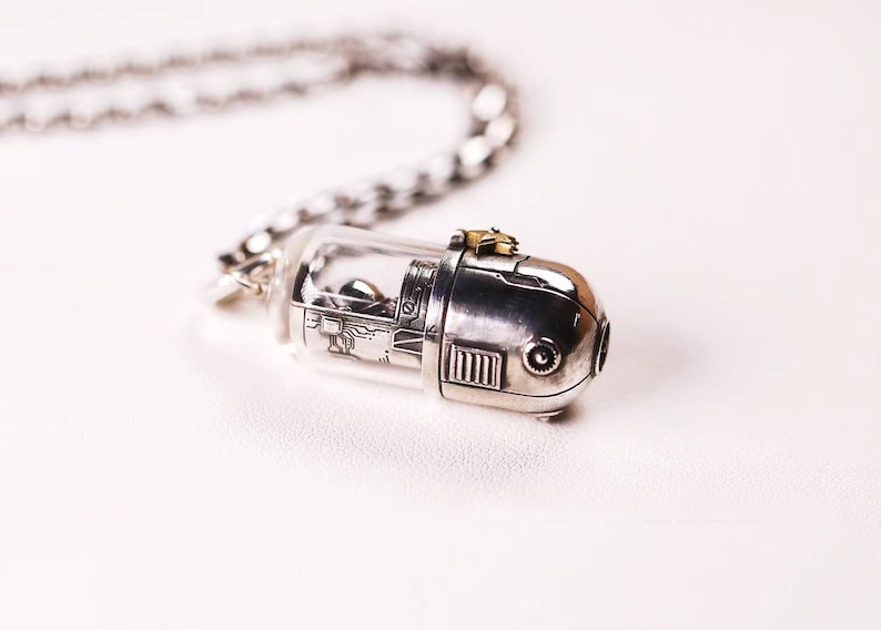 Space Capsule Pendant,detachable and Assembleable Space Capsule,silver ...