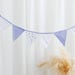 Blue Bunting Banner, Cotton Flags for Nursery, Handmade Wall Hanging ...