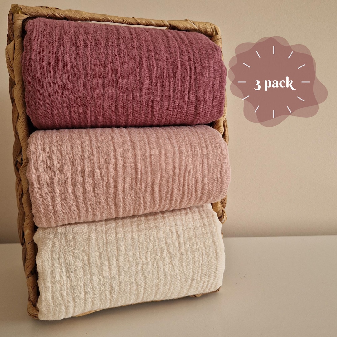 Set of 3 Waterproof Change Pad Double Gauze Muslin Travel Changing Mat ...