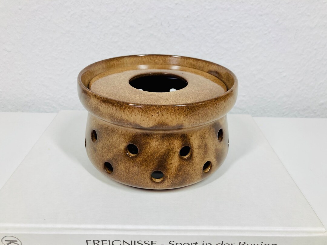 Brown Vintage Ceramic Teapot Warmer by Ceracron for Melitta | Rustic ...