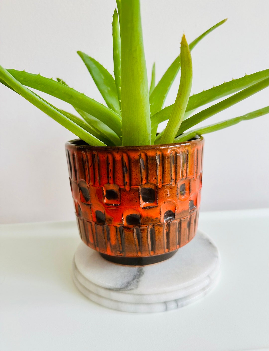 FAT LAVA Flower Pot From Italy - Etsy