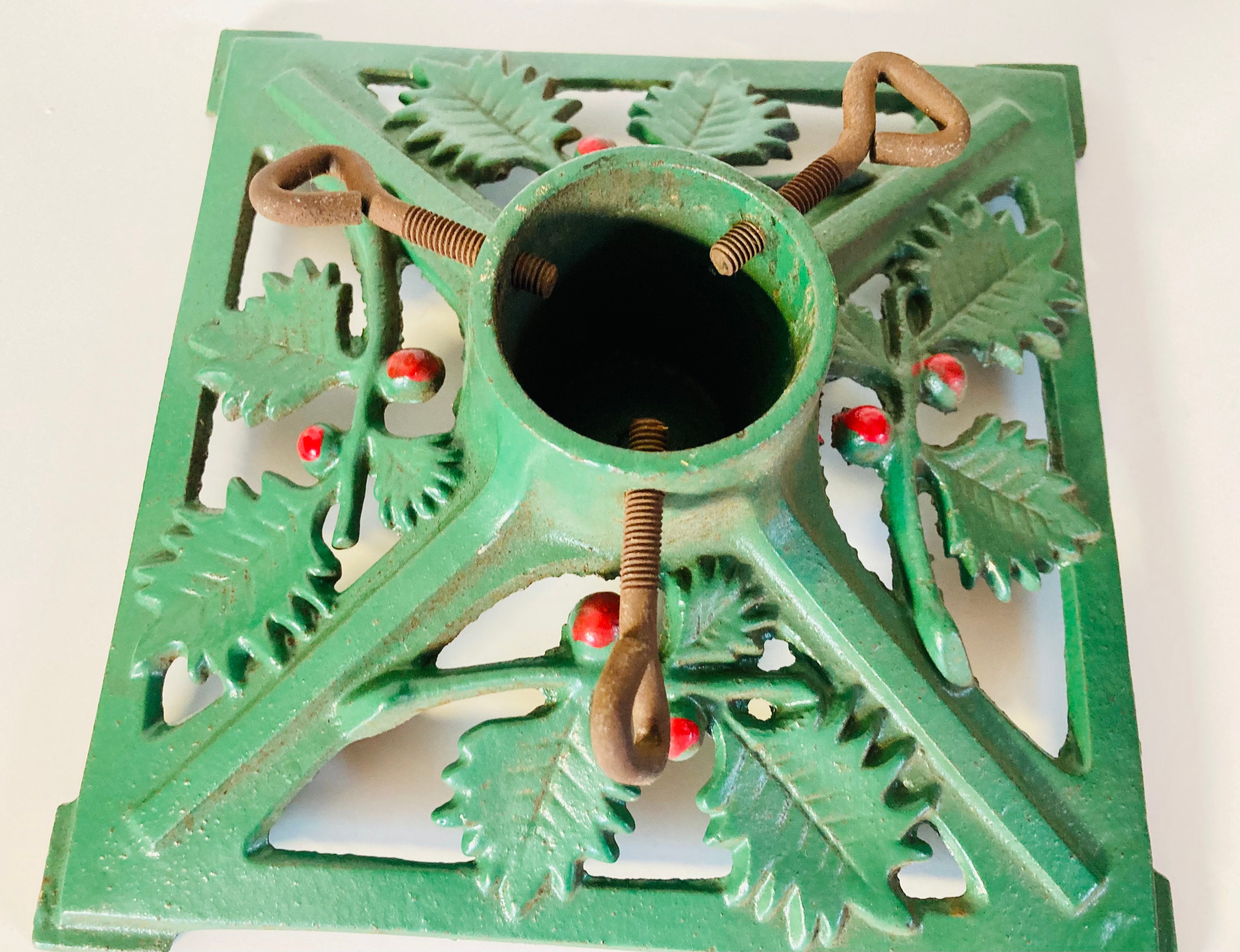 Vintage Cast Iron Christmas Tree Stand - Etsy