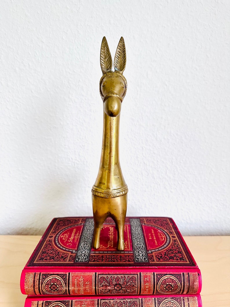 Solid Brass Donkey/mule Vintage Animal Sculpture / High-quality Vintage ...
