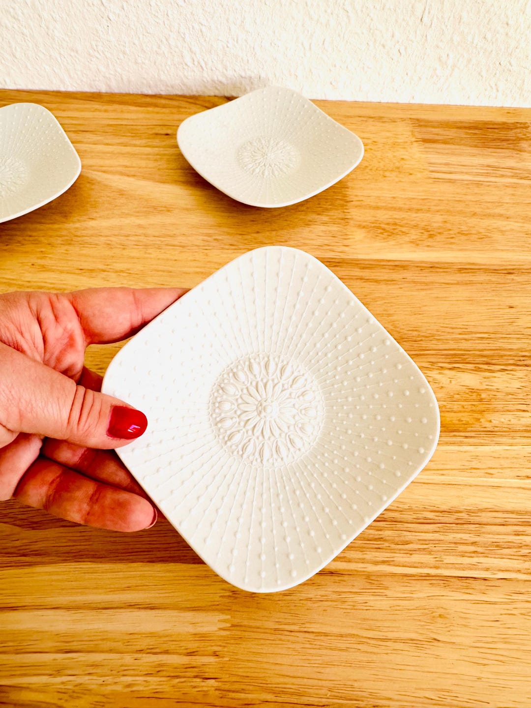 Small White Vintage Candy Dishes in Biscuit Porcelain – 6-piece Set ...