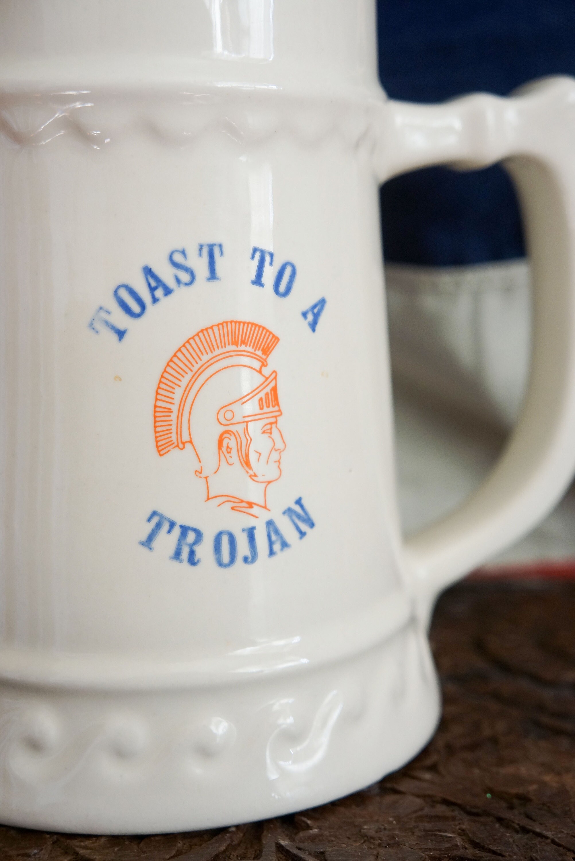 Vintage Virgina State Trojan College Mug Vintage Trojan College Stein ...