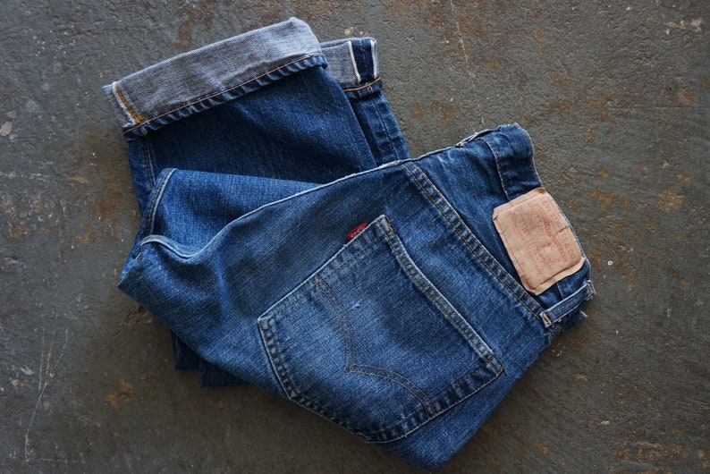 1971 Levi 501 Redline Selvedge Denim Jeans Vintage 1970s Levi Selvedge Jeans Vintage 70s 501 ...