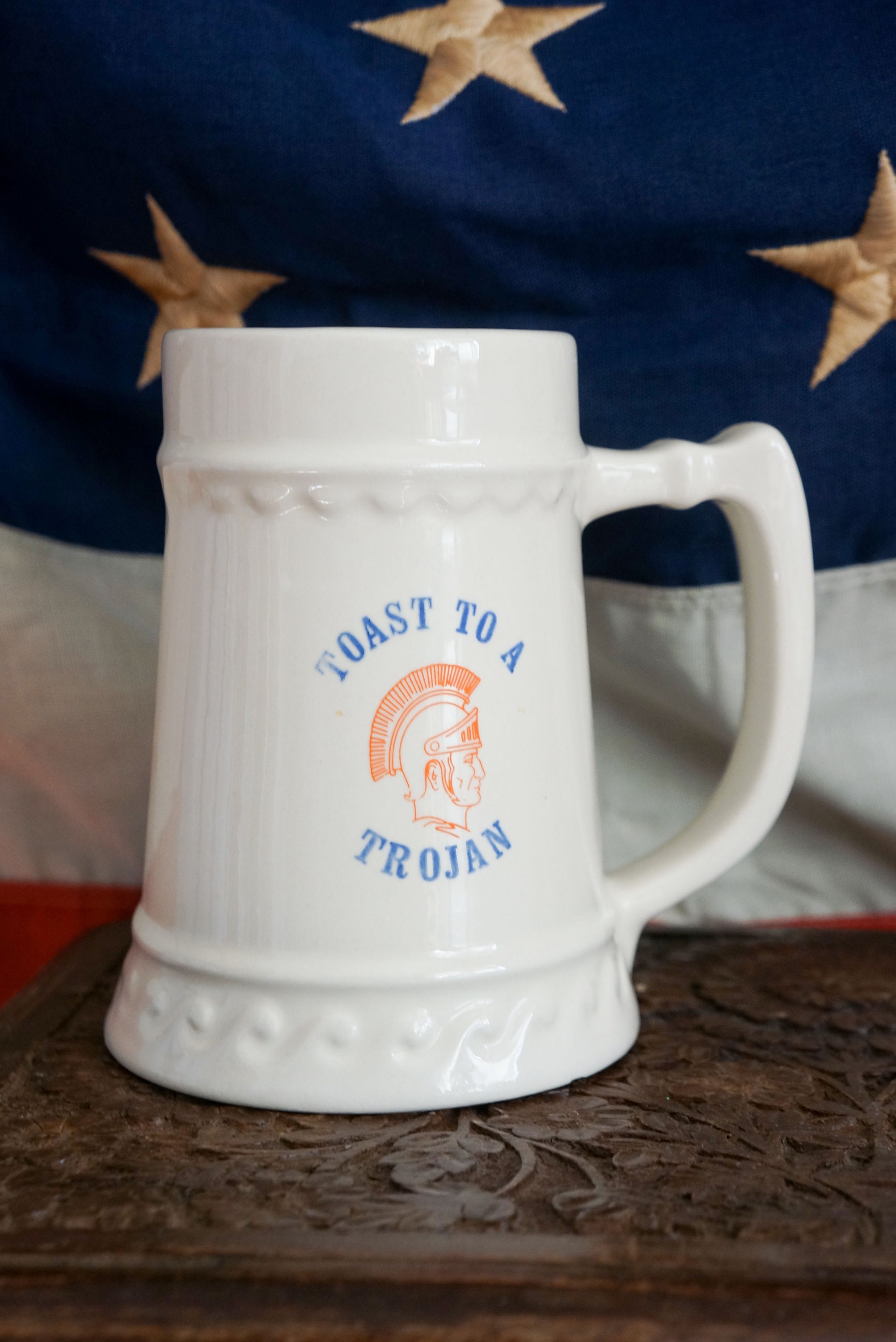 Vintage Virgina State Trojan College Mug Vintage Trojan College Stein ...