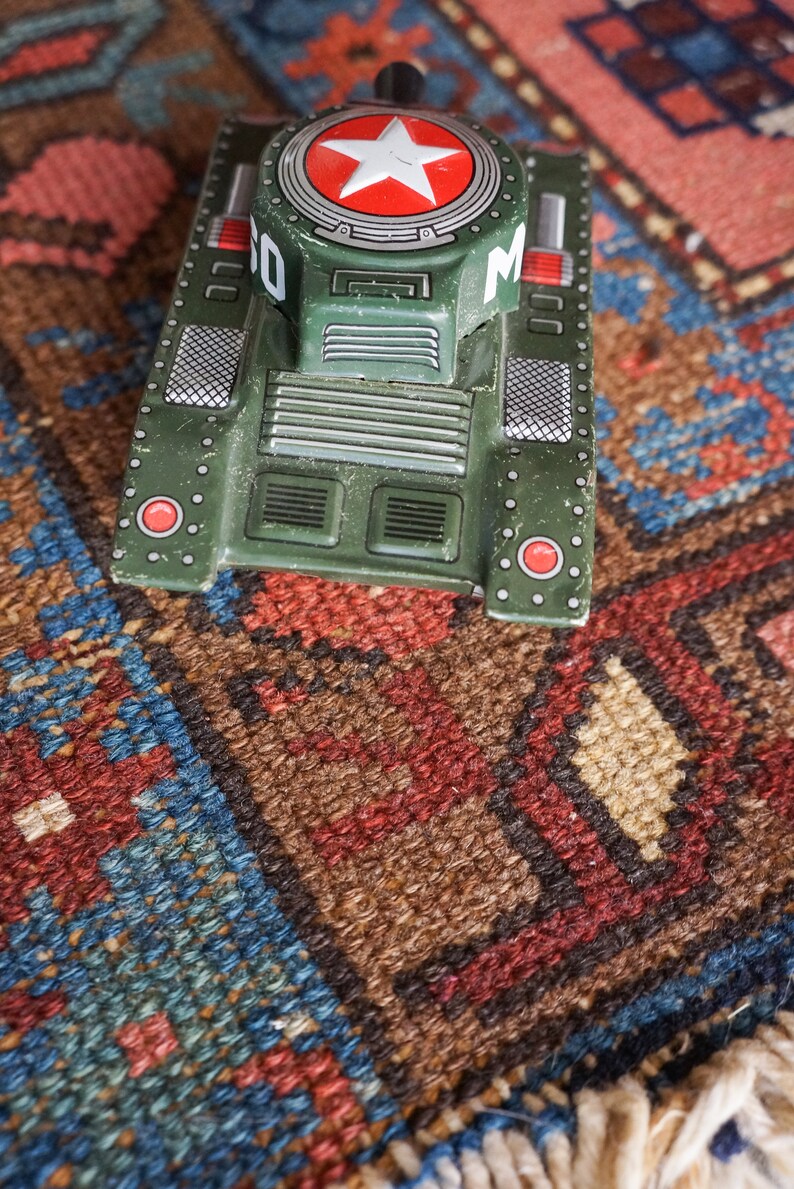 1960s Tin Litho Army Friction Toy Tank M-60 | Vintage Army Tank ...
