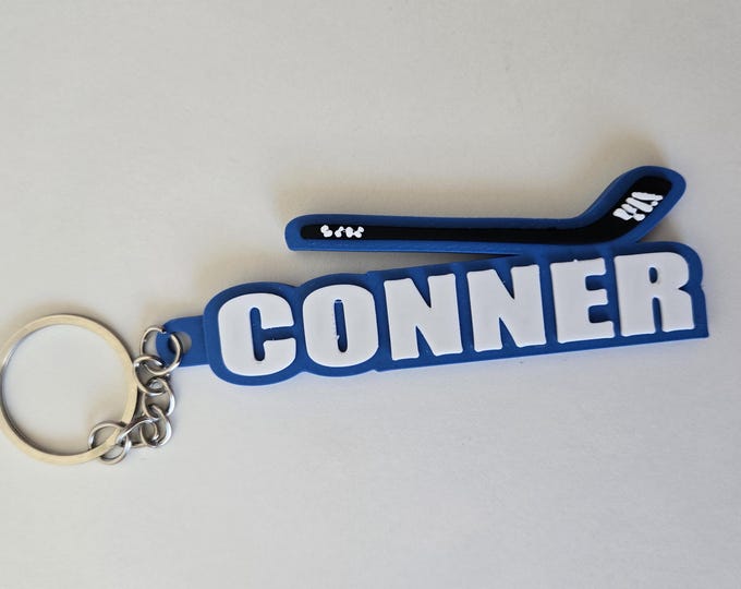 Custom 3D Printed Keychain - Hockey Keychain - Hockey Team Gifts - Team ...