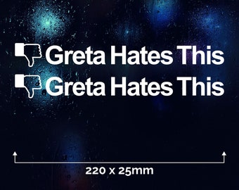 Greta Car Stickers - Etsy UK