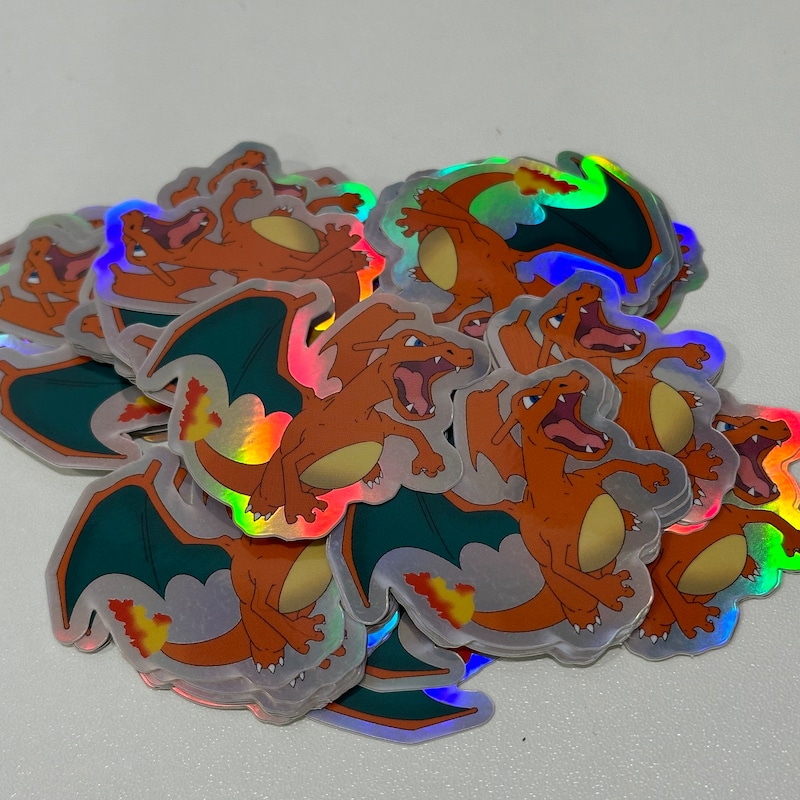 Holographic Charizard - Etsy