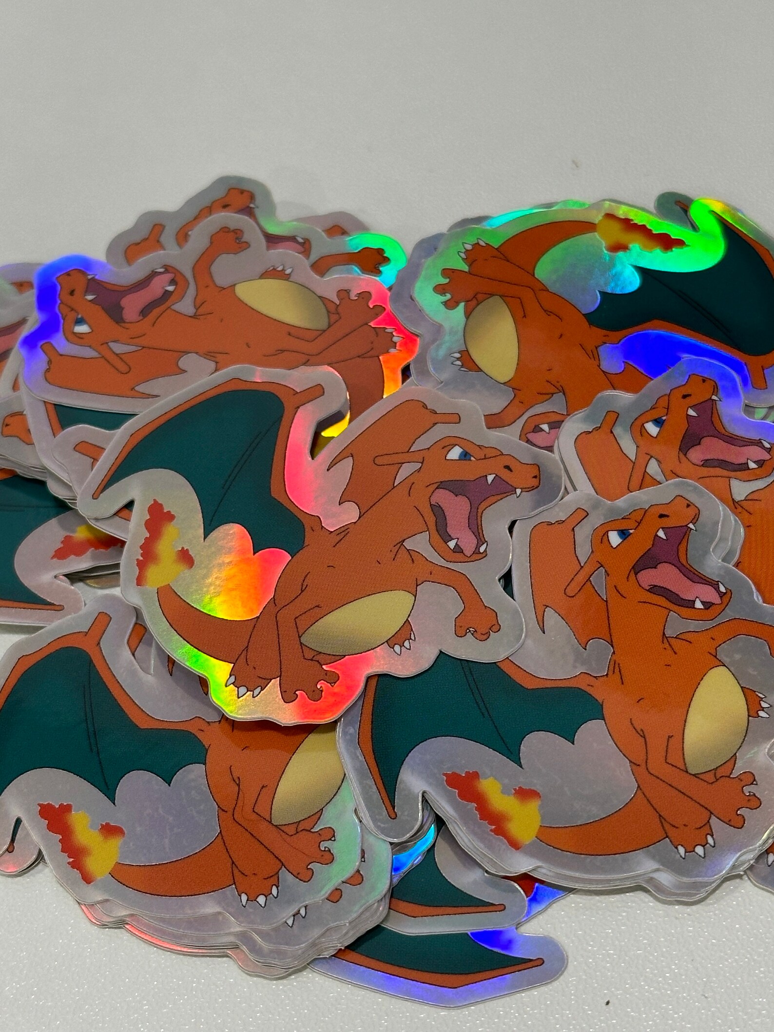 Charizard Holographic Sticker - Etsy
