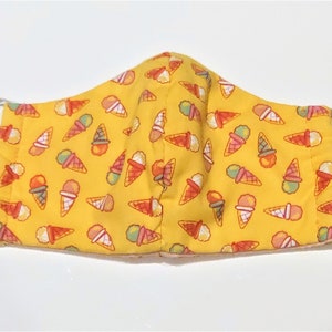 Child/kids 3 Layer Cotton Face Masks, Reusable Face Coverings, Masks ...