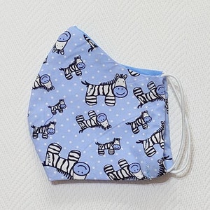 Child/kids 3 Layer Cotton Face Masks, Reusable Face Coverings, Masks ...