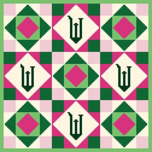 Wicked Needlepoint Chart & Cross Stitch Pattern | Wicked Quilt | Wicked ...