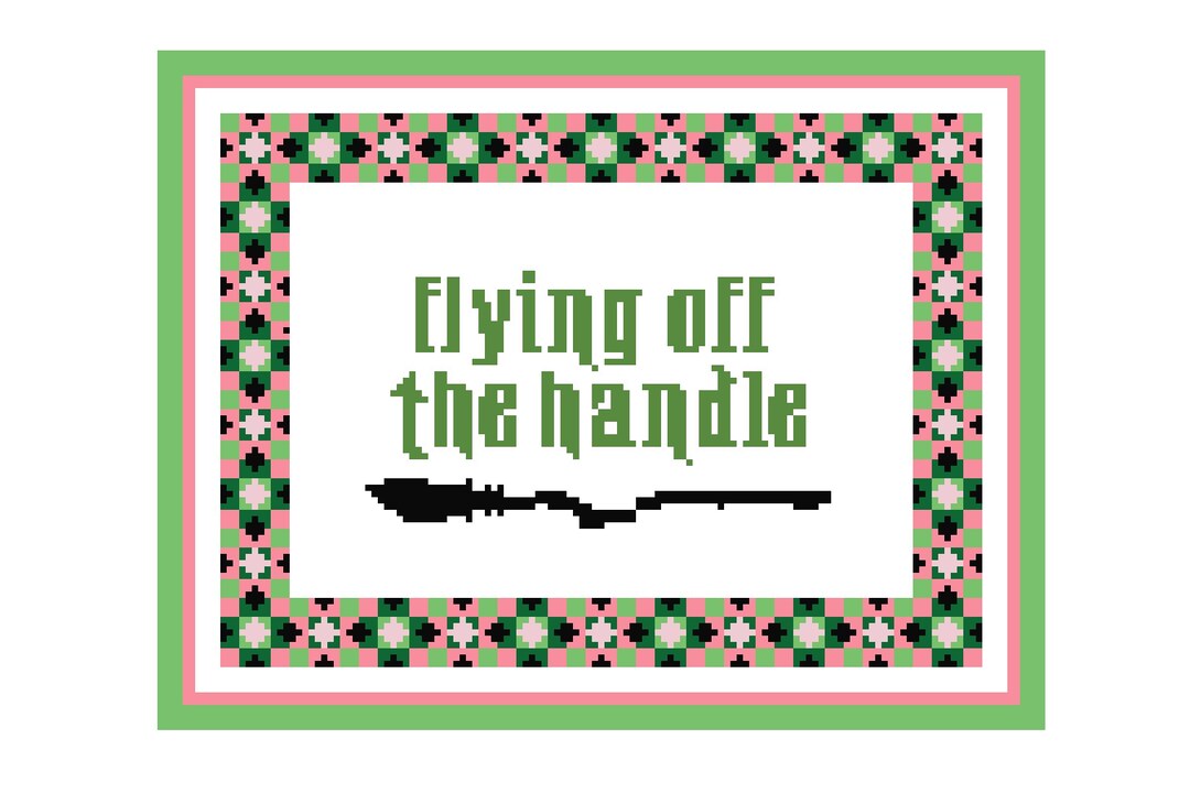 Wicked Needlepoint Chart & Cross Stitch Pattern | Needlepoint Pillow ...