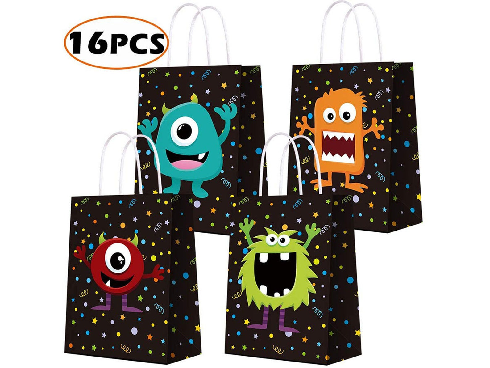 Monster Themed Party Favor Bags for Monster Party Supplies | Etsy